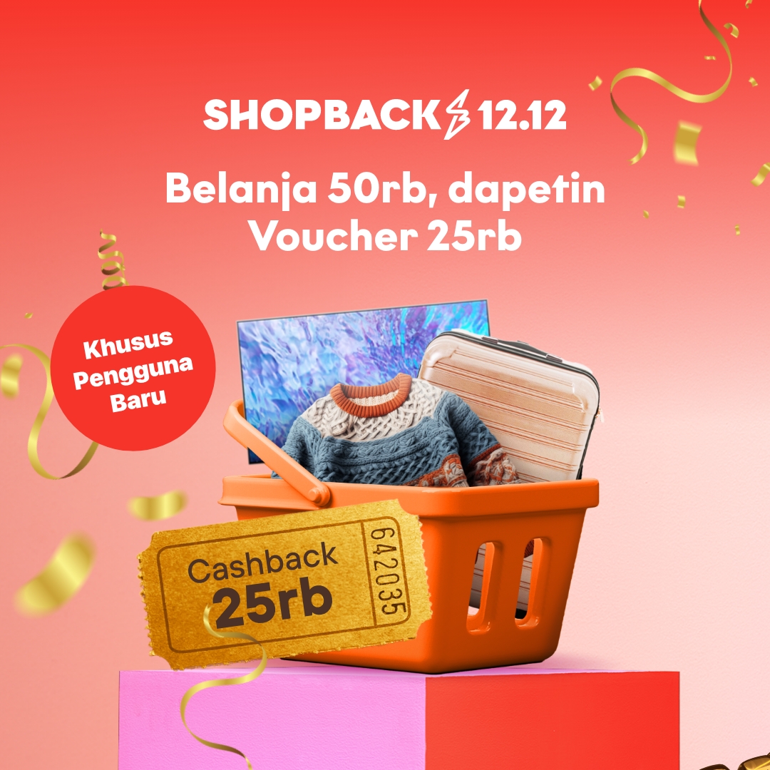Selamat! Kamu bisa dapet Voucher Cashback 25rb